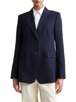 MAX MARA Max Mara Studio Dingey Wool Crepe Blazer