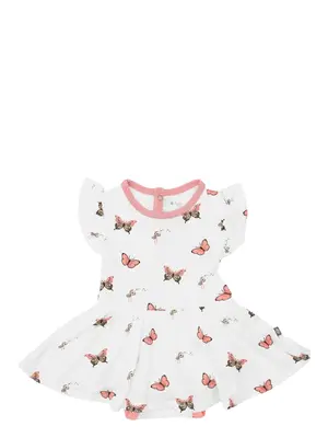 KYTE BABY Kyte BABY Ruffle Skirted Bodysuit Butterfly