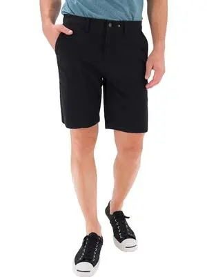 DEVIL-DOG DUNGAREES Devil-Dog Dungarees 9-inch Performance Stretch Chino Shorts Black