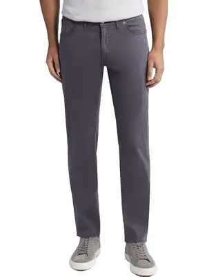 BRAX Chuck Slim Fit Five-pocket Stretch Cotton Pants - Graphit