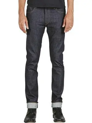 HIROSHI KATO The Needle Skinny 10.5-ounce Stretch Selvedge Jeans - Indigo Raw
