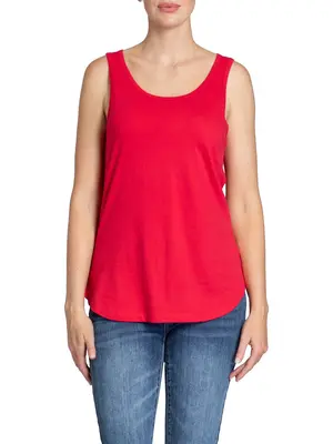 APNY APNY Perfect Fit Scoop Neck Tank Red