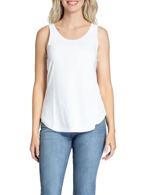 APNY APNY Perfect Fit Scoop Neck Tank White