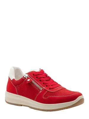 ARA Opal Zip Sneaker - Red