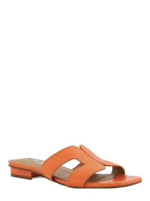Dune London Loupe Slide Sandal By - Orange