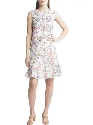 Kobi Halperin Daniela Floral Embroidered Cotton Dress - Ivory Multi