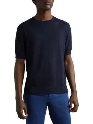 Zegna Premium Cotton T-shirt - Navy