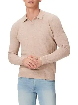 Paige Cotton & Linen Polo Sweater - Clouded Sunrise Multi