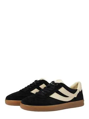 Vince Oasis-m Lace-up Retro Sneakers In Suede - Black