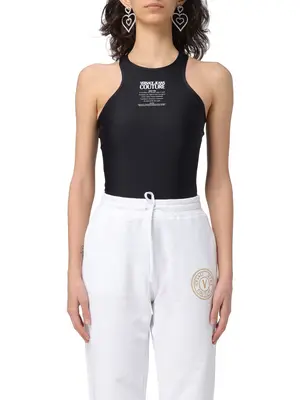 Versace Versace Jeans Couture Sleeveless Bodysuit Black