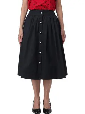 Moschino Button-detailed Midi Skirt - Black