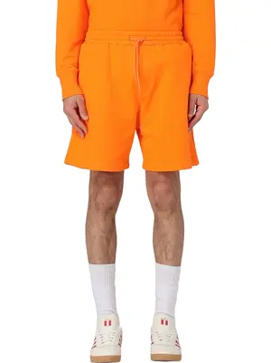 MSGM MSGM Black Shorts Orange
