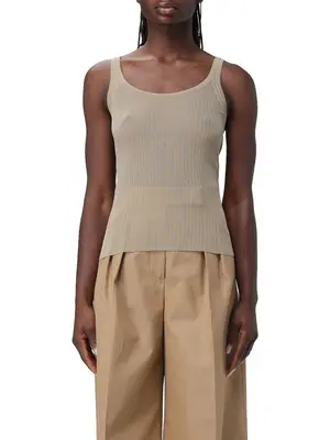 Max Mara MAX MARA Leather Top Beige