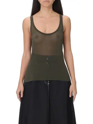 Max Mara MAX MARA Leather Top Grass Green