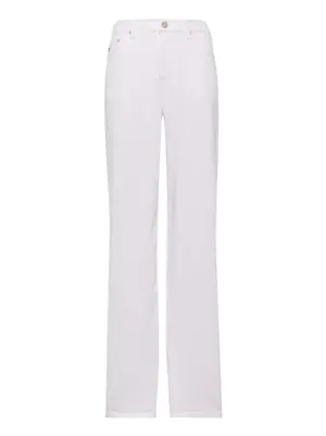 Ag New Baggy Wide Leg Jeans - White