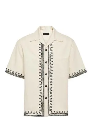 Alanui Akasha Embroidered Cotton-blend Shirt - White
