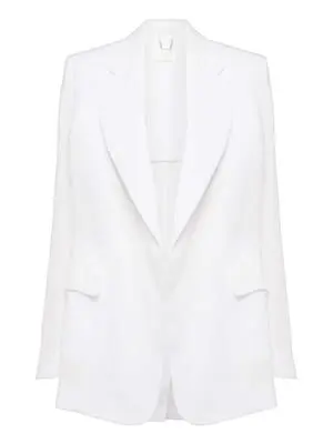 Chloé Ramie Blazer - White