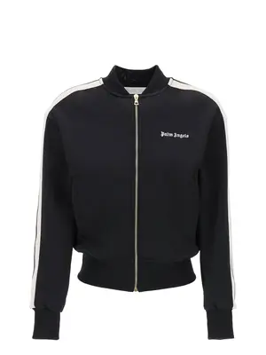 Palm Angels Track Sweatshirt With Contrast Bands Black
