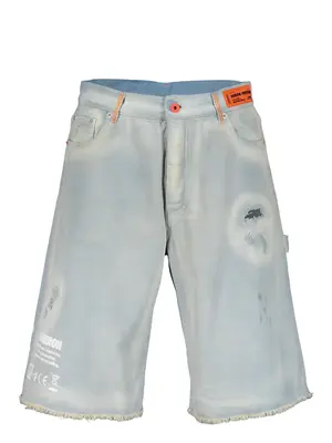Heron Preston Denim Shorts - Blue