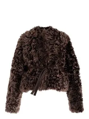 Ulla Johnson Yulia Reversible Shearling-leather Jacket S Brown
