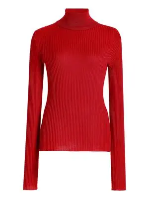 GABRIELA HEARST Peppe Ribbed-knit Cashmere-silk Turtleneck Sweater