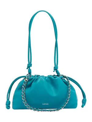 Loewe Flamenco Small Napa Leather Bag Deep Turquoise
