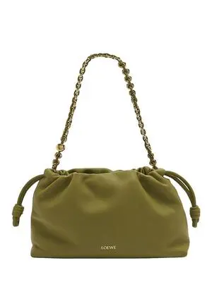 Loewe Flamenco Small Napa Leather Bag Light Moss