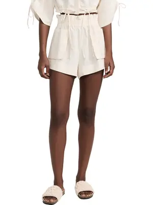 HEVRON Mira Shorts - Ivory