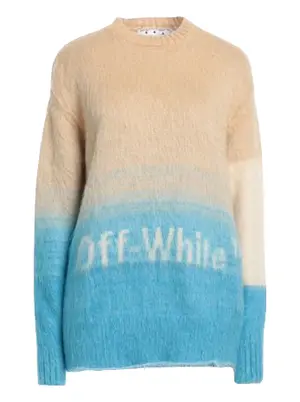 OFF-WHITE™ Sweater Mohair Wool Blend - Beige