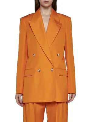 Stella McCartney Double-Breasted Jacket Orange