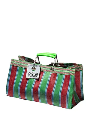 PUEBCO Recycled Plastic Wide Tote - Green - Medium