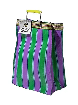 PUEBCO Recycled Rectangle D15 Plastic Bag - Green Pattern/motif
