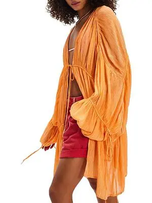 Free People Juliet Duster Orange Sun