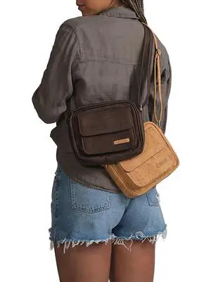 TIRADIA CORK On The Go Crossbody - Brown