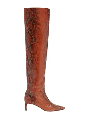 Ulla Johnson Carolina Mid Heel Boot - Sunset Python