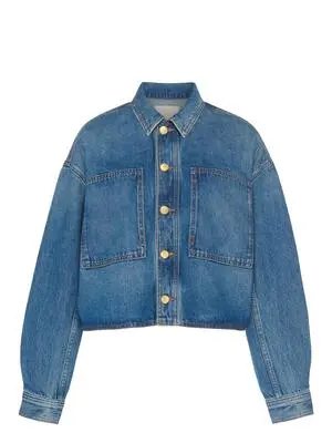 Ulla Johnson Bobbi Denim Jacket - Danube Medium Indigo Wash