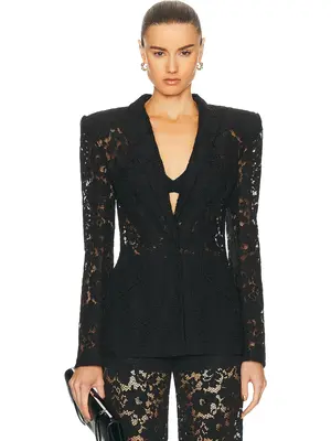 SANS FAFF Kensington Lace Blazer - Black