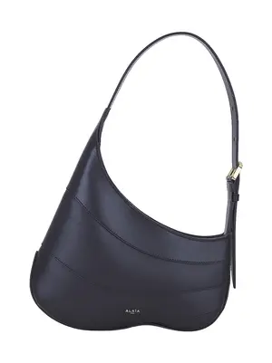 Alaïa ALAÏA Djinn Zipped Hobo Bag Noir