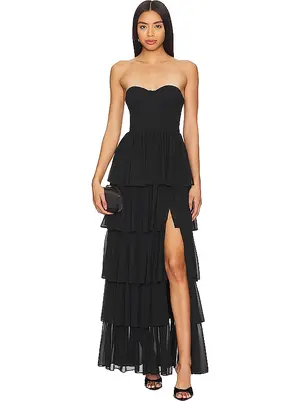 LOVERS AND FRIENDS Hattie Gown - Black