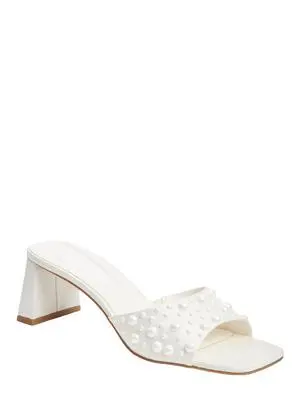 OPEN EDIT Jaydin Slide Sandal White Pearl