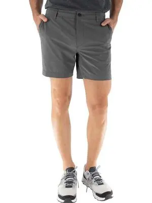 DEVIL-DOG DUNGAREES 6-inch Hybrid Shorts - Gunmetal