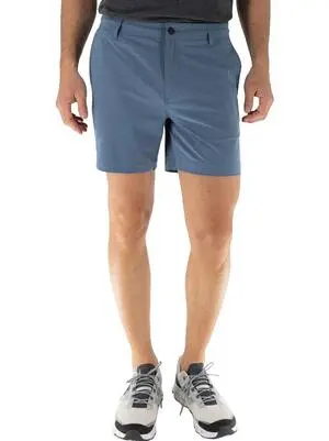 DEVIL-DOG DUNGAREES 6-inch Hybrid Shorts - Med Blue
