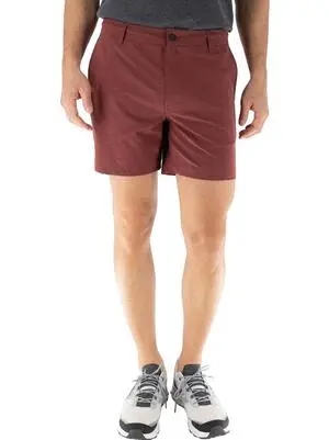 DEVIL-DOG DUNGAREES 6-inch Hybrid Shorts - Port