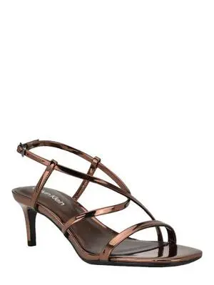 Calvin Klein Calvin Klein Ishaya Ankle Strap Sandal Bronze