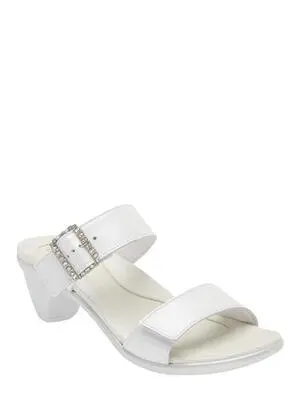 Naot Recent Slide Sandal - White Pearl Leather