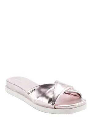 Dkny Jezebel Slide Sandal - Metallic Pink