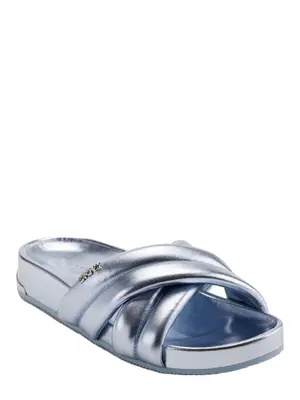 Dkny DKNY Crisscross Strap Slide Sandal Celeste