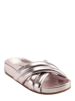 Dkny DKNY Crisscross Strap Slide Sandal Dusty Rose