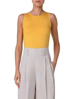 Akris Sleeveless Stretch Modal Top - Sun