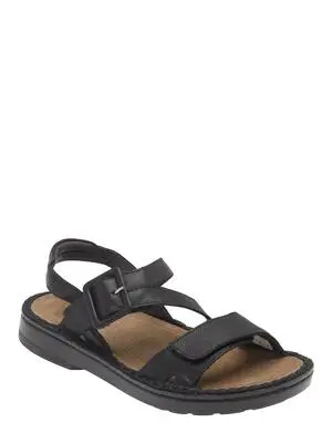 Naot Castelo Sandal - Soft Black Leather